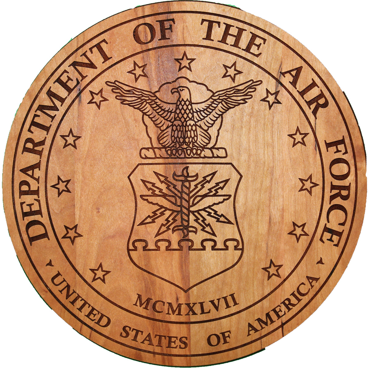 Laser Cut Airforce Shield – Okoboji Trading Company