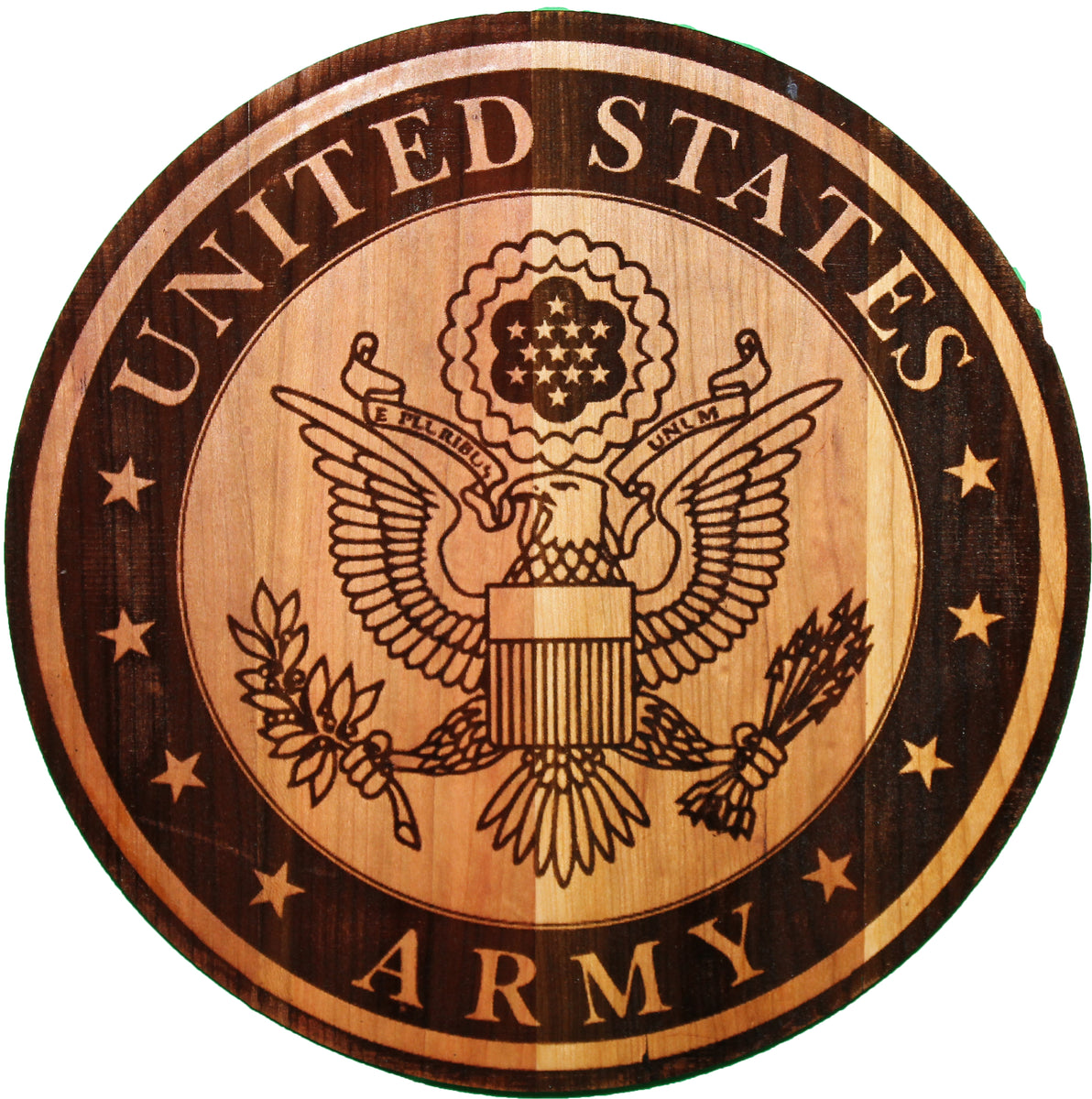 Laser Cut Army Shield – Okoboji Trading Company