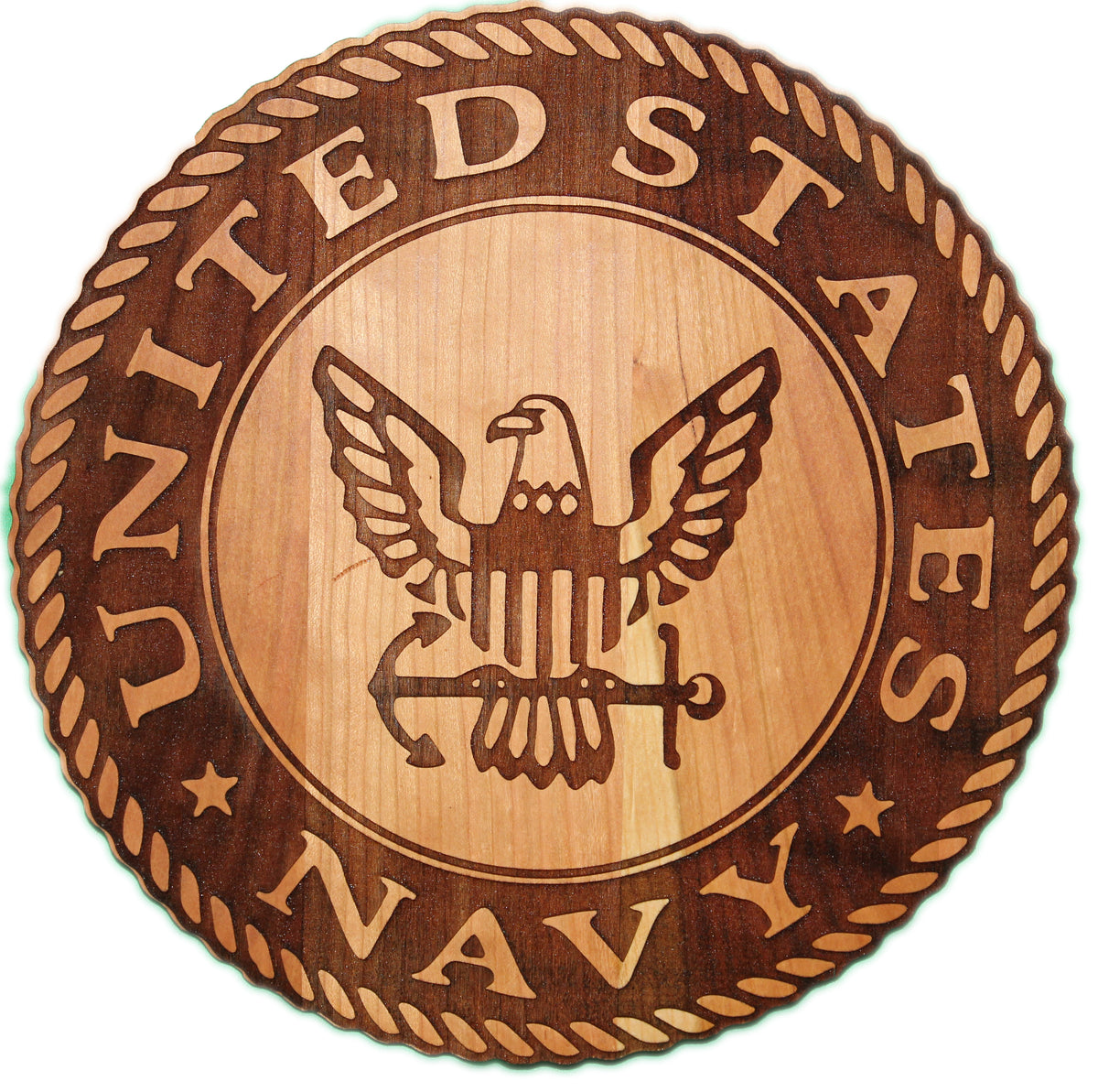 Laser Cut Navy Shield – Okoboji Trading Company