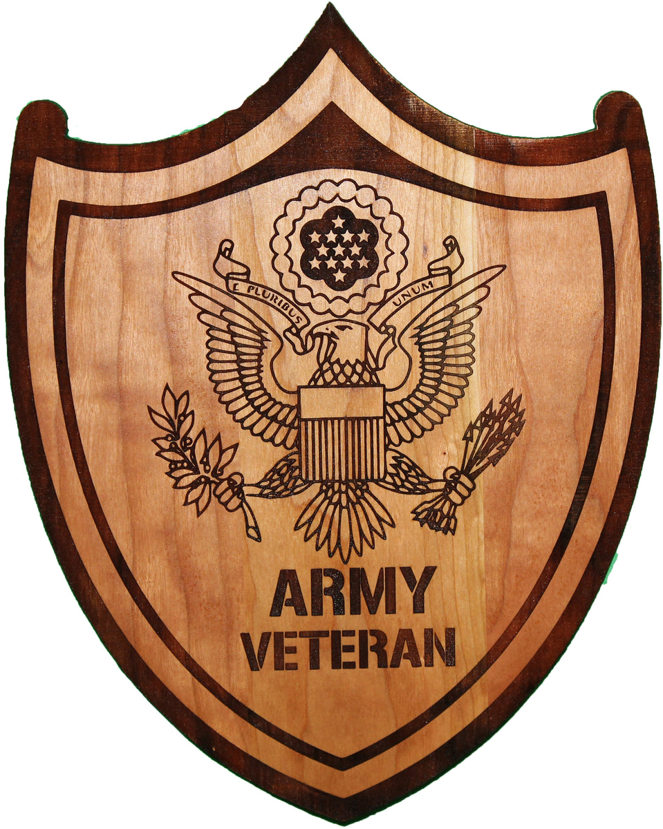 Laser Cut Army Veteran Plaque – Okoboji Trading Company